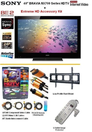 Sony Bravia KDL-40NX700 1080p 40-Inch LCD HDTV W/ LED backlight & built ...