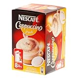 Nescafé Kaffeepads Cappuccino, 8 Pads + Topping | Kaffeepadmaschine Senseo