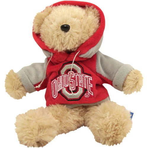 Ohio State Buckeyes 8" Fuzzy Hoody Bear from Forever Collectibles at ...