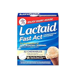 Amazon.com: LACTAID FAST ACT CHEWABLE TABLETS BOX OF 32: Health ...