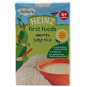 Amazon.com : Heinz First Baby Foods, Smooth Baby Rice From 4 Months ...