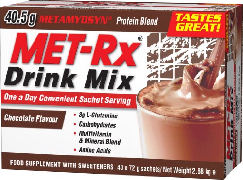 MET-Rx Chocolate Drink Mix – Pack of 40 Sachets | Nakosite