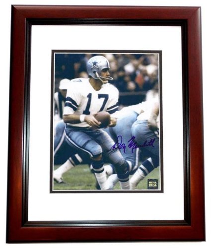 Don Meredith Autographed Photograph – 8×10 MAHOGANY CUSTOM FRAME ...