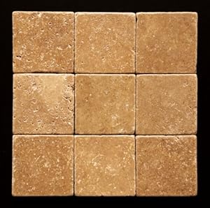 Noce 4 X 4 Travertine Tumbled Tile - Marble Tiles - Amazon.com