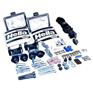HELLA 007133831 Micro FF Series 12V/55W Halogen Driving Lamp Kit ...