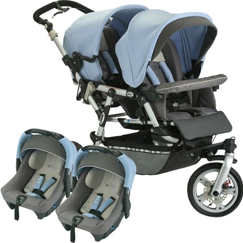 Poussette double avec cosy - Trendyyy.com