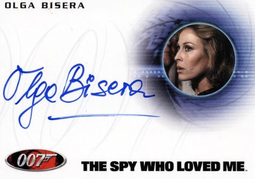 James Bond Heroes & Villains – Olga Bisera Felicca Autograph Card A150 ...