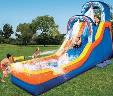 => Banzai Double Drop Falls Inflatable Water Slide – Banzai | pinuya