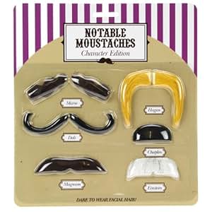 Amazon.com: Notable Moustaches - Character Edition Fake Mustaches: Toys ...