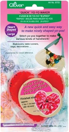Amazon.com: Clover Heart Large Yo-Yo Maker: Arts, Crafts & Sewing