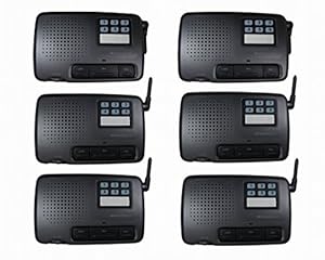 Amazon.com : 6-channel 6-station Digital Fm Wireless Intercom System ...