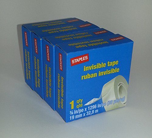 Staples Invisible Tape 4 Pack Office Supplies General Supplies ...