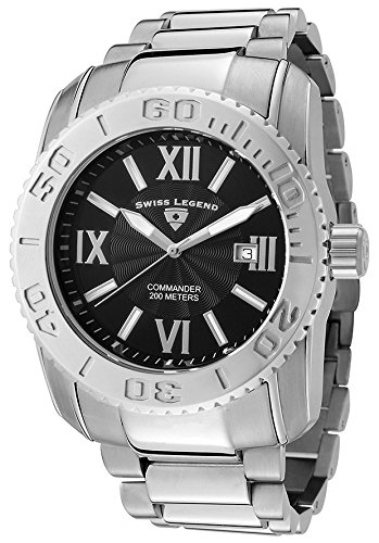Swiss Legend Men's 10059-11 Commander Collection Stainless Steel Watch ...