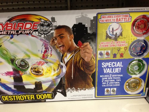 Beyblade Metal Fury Destroyer Dome With 4 Beyblades! | actiontoyfiguresgogo