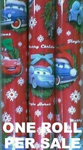 Amazon.com: Disney Pixar Cars Christmas Wrapping Paper - One Roll of 20 ...
