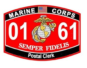 Amazon.com: USMC MOS 0161 Postal Clerk Decal 5.5": Automotive