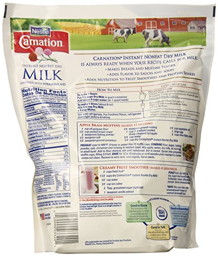 Instant Dry Milk Carnation 25.6oz Nonfat Powder Calcium Easy Emergency ...