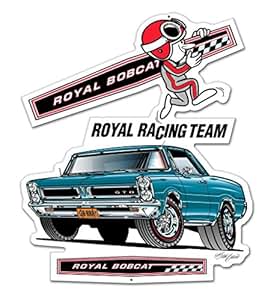 Amazon.com: 1965 Pontiac GTO Royal Bobcat Racing Team Sign 21" x 18 ...