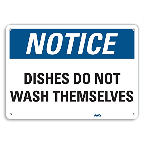 PetKa Signs and Graphics PKFO-0092-NA_10x7 "Dishes do not wash ...