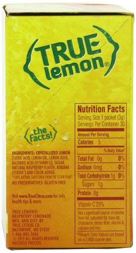 True Lemon Lemonade Bulk Pack, Raspberry 30 Count Food, Beverages ...