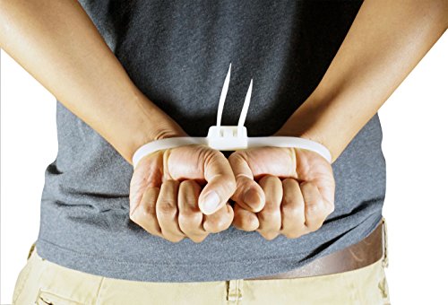 SE PHC2725-20 White Disposable 27" Zip Tie Handcuffs, 20-Pack Business ...