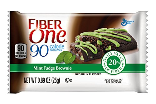 Fiber One 90 Calorie Soft-Baked Bars Mint Fudge Brownie, 6 Bars, 5.34 ...