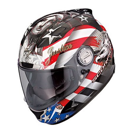 Scorpion Freedom EXO-1100 Street Motorcycle Helmet – Red / Medium ...