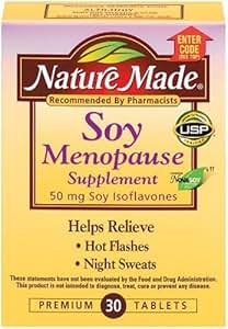Amazon.com: Nature Made Soy 50 Menopause, 30 Tablets (Pack of 3 ...