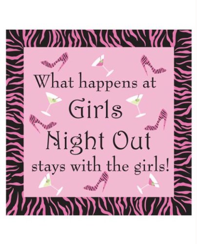 Girls Night Out Cocktail Napkin Party Game - Pack of 24