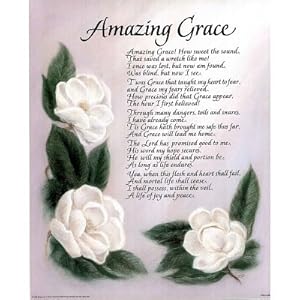 Amazon.com: LAMINATED Amazing Grace (Lyrics) Art Print Poster - 13x19 ...