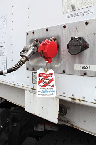 Accuform Signs KDD477 STOPOUT Trailer-Lock Glad Hand Lockout, Blocks ...