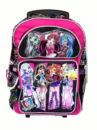 Amazon.com: Full Size Pink and Black Chemistry Monster High Rolling ...