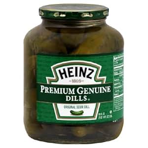 Amazon.com : Heinz, Pickle Genuine Dill, 46 OZ (Pack of 6) : Grocery ...
