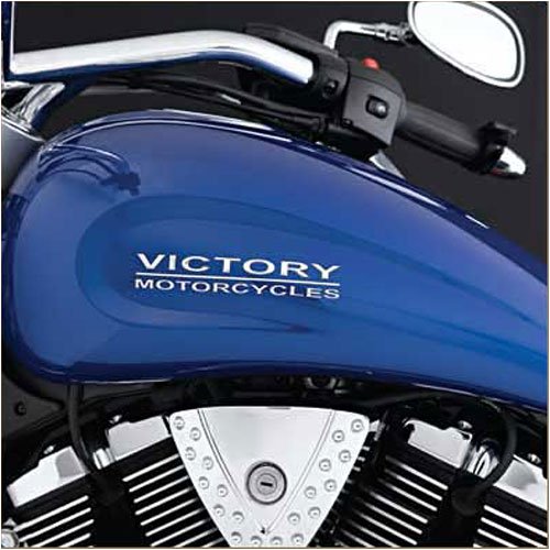 Victory OEM Motorcycle Chrome Victory Fuel/Gas Tank Logo Emblem Kit ...
