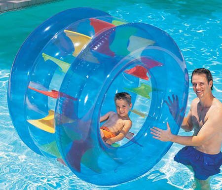 Inflatable Trampoline – Kids Inflatable Pool Splash Roller Float ...