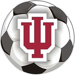 Amazon.com: INDIANA UNIVERSITY Decal - DECAL A - IU LOGO + SOCCER - 3.9 ...