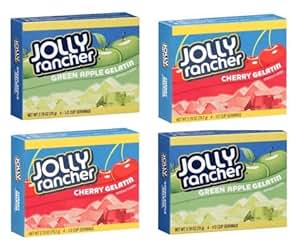 Jolly Rancher Jello: Fun Christmas Colors - 2 Cherry & 2 Green Apple ...