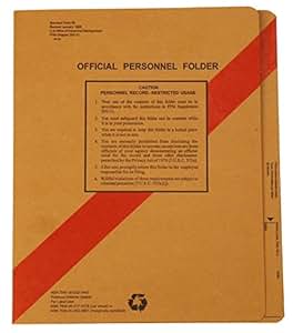 Amazon.com : Personnel Folders with 2 Fasteners, Straight Cut, Letter ...