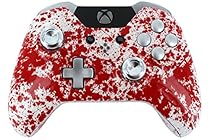 "Blood Splatter" Xbox ONE Custom Modded Controller with Silver Painted ...