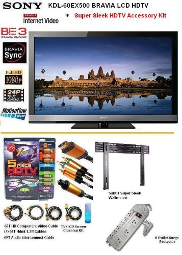 Sony KDL-60EX500 1080P 60 Inch LCD HDTV With "The Super Sleek HDTV ...