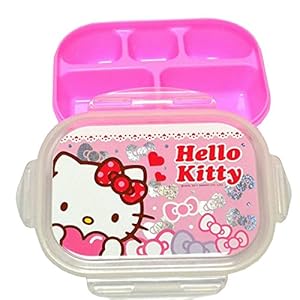 Amazon.com: Hello Kitty Lunch Box W. 5 Compartments: Bento Boxes ...