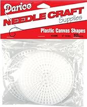 Darice 10-Piece Round Plastic Canvas Shape, 3-Inch, Clear ...