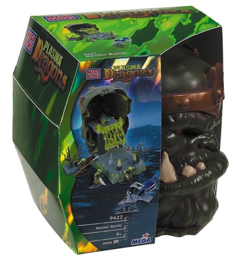 legos for sale: Mega Bloks Fire Cavern Bone Dragon Skull 9427