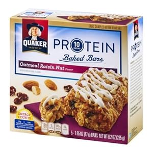 Amazon.com: Quaker Protein Baked Bars Oatmeal Raisin Nut Flavor - 5 ct: