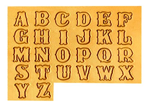 Leather Stamping Kit 3/4 Inch Alphabet Western Font Style Arts ...
