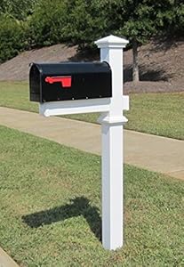 Amazon.com : The Winthrop White Vinyl /PVC Mailbox Post (Includes ...