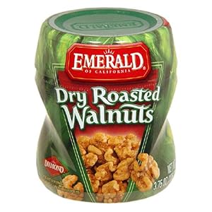 Amazon.com : Emerald Nuts Dry Roasted Walnuts, 3.75-Ounce Canisters ...
