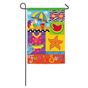 Amazon.com : Summer Garden Flag Fun In The Sun : Outdoor Decorative ...