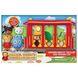 Amazon.com: Daniel Tigers Neighborhood Trolley and Figures Set: Toys ...