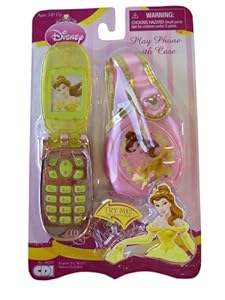 Amazon.com: Disney Princess Belle Cell Phone Toy W/ Case: Toys & Games